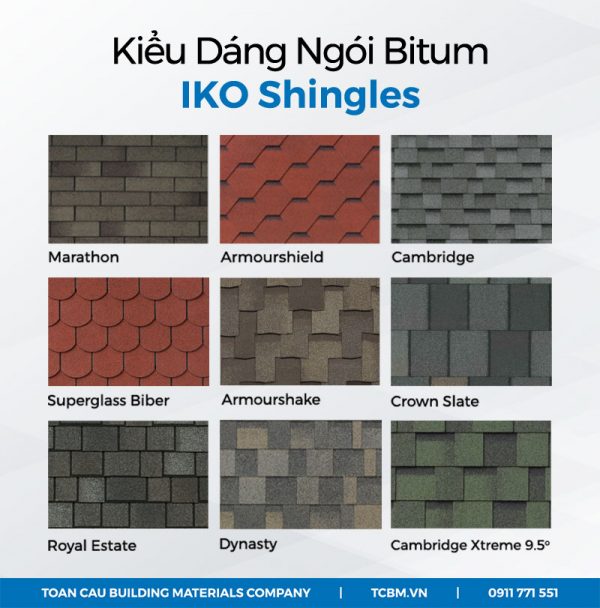Ngói bitum cao cấp - báo giá mới nhất năm 2022 - TCBM